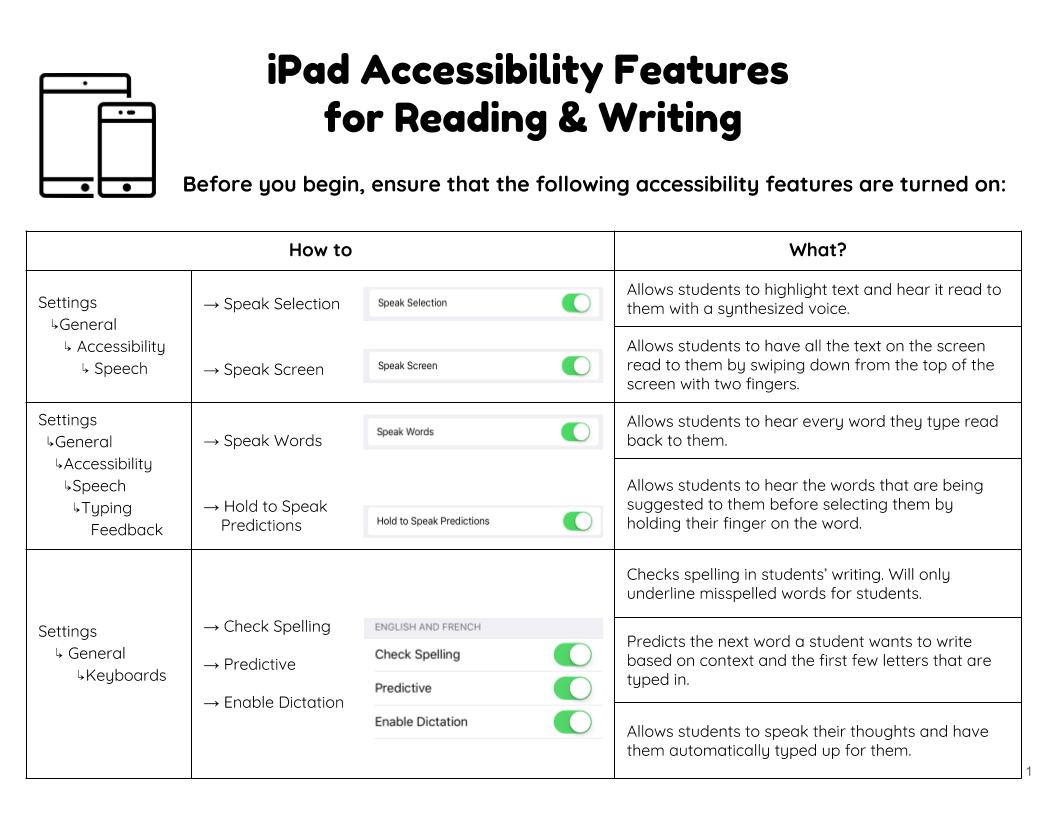iOS Accessibility – AT @ EMSB